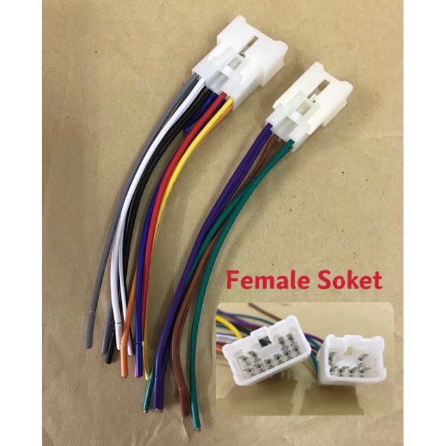 OEM Car Audio Player Socket Male Soket/Female Soket For Toyota ...