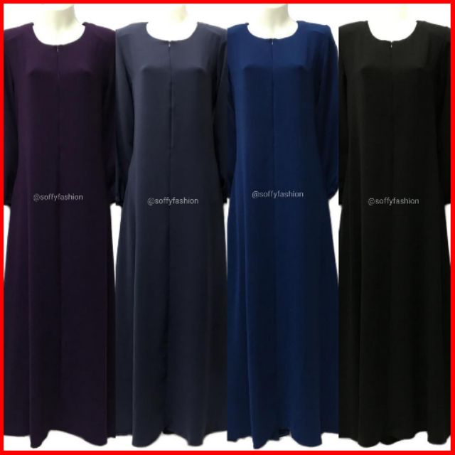 J650 COLOR PART 1: JUBAH SARA ANN PLAIN FURSAN MUSLIMAH DRESS NURSING ...