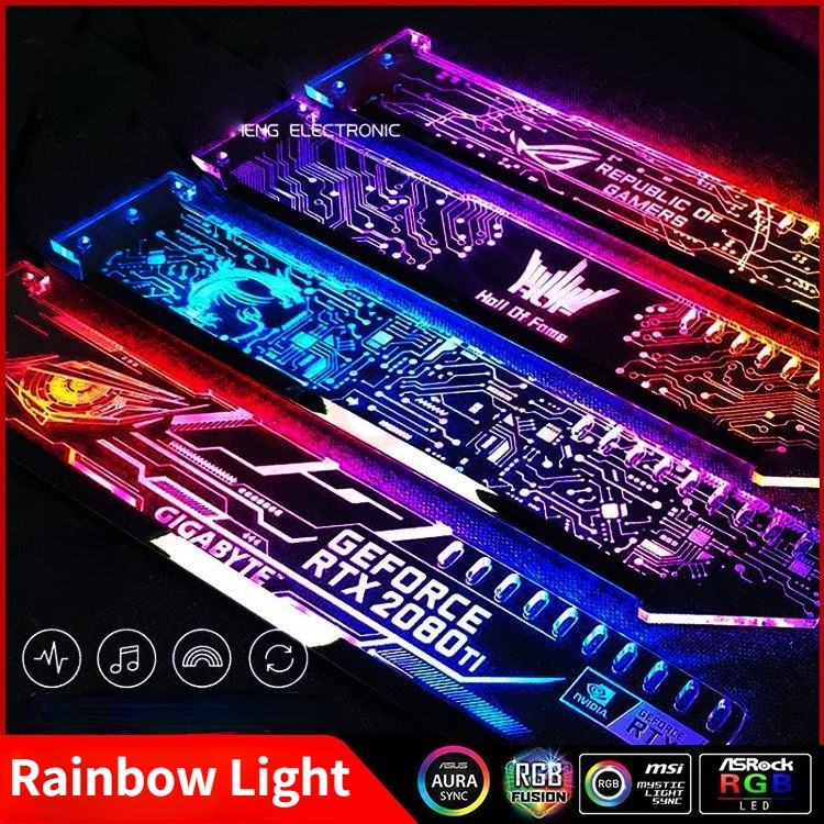 Graphic Card Bracket LED Light Board for Asus MSI Gigabyte ASRock ...