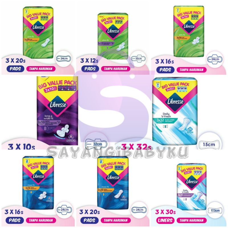 Libresse Pads Slim Maxi Pantyliner | Shopee Malaysia