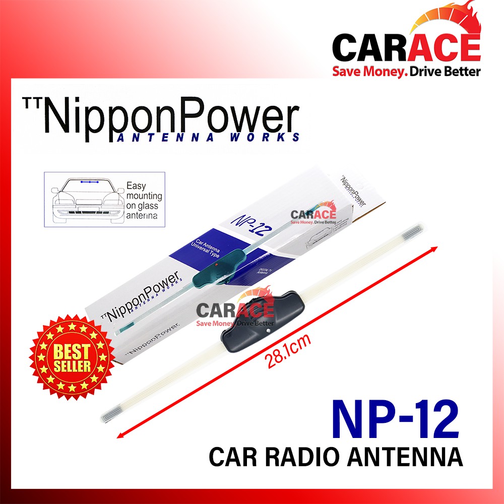 Nippon Power Replacement Car AM / FM Radio Antenna NP-12 Universal Car FM Radio Antenna Car ...