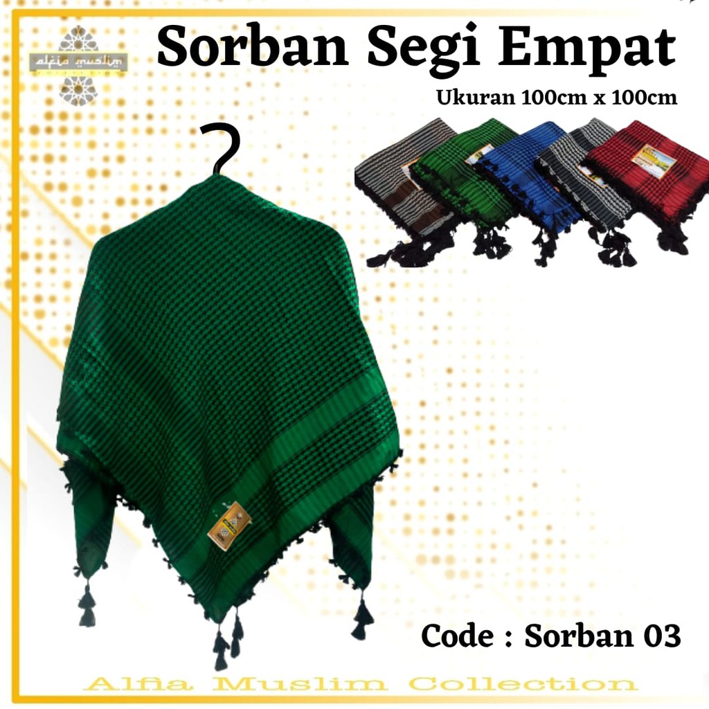 Square Turban Code 03 Rombe Motif Turban Hajj Turban | Shopee Malaysia