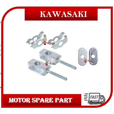 KAWASAKI ZX150 CHAIN ADJUSTER / PLATE / WASHER ASSY // EKOR UDANG ...