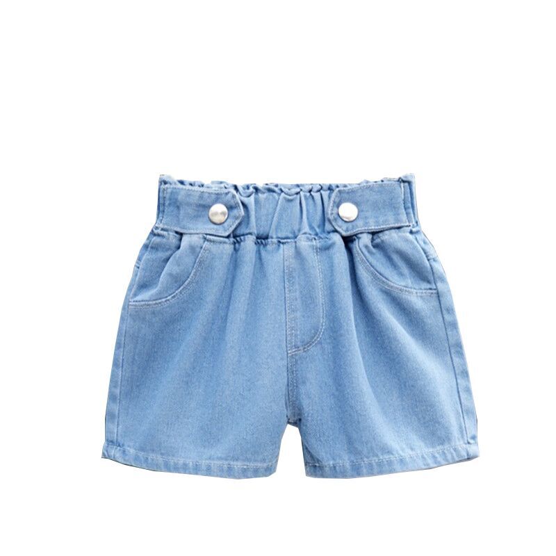 Girls Pants Kids Girl Shorts Summer Fashion Denim Princess Embroidery ...