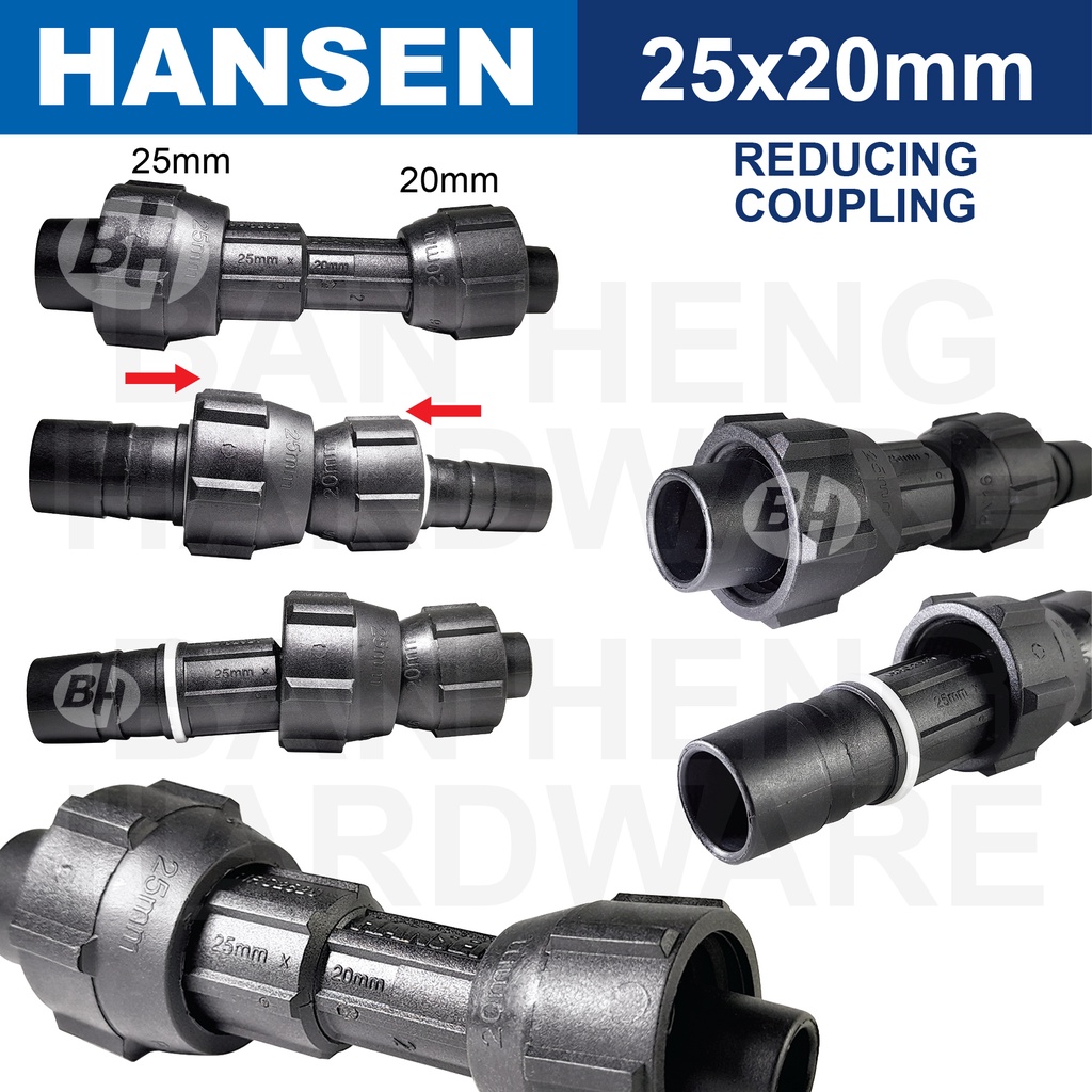 Hansen Fitting Elbow,Tee,Socket,Coupling,Tank Connector / Poly Fitting ...