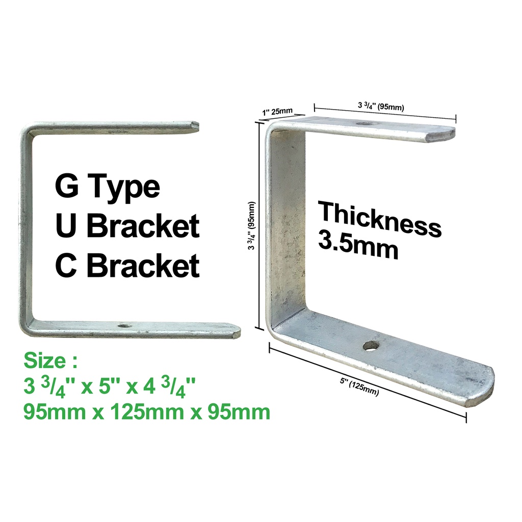 GI G Type C Bracket U Bracket Metal Trunking Hanger Cable Trunking ...