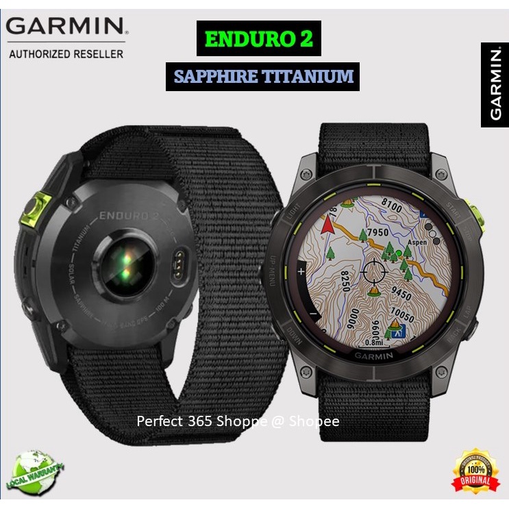 Garmin Enduro 2 SOLAR Sapphire Titanium - Ultra performance Multisport ...