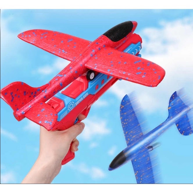 TOYSSAFARI Children Kids Hand Throw Flying Glider Foam Airplane ...