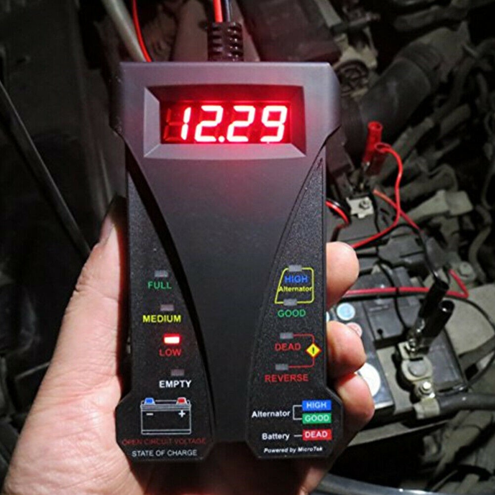 [READY STOCK] 12V Digital Battery Alternator Tester Display Volt Check ...