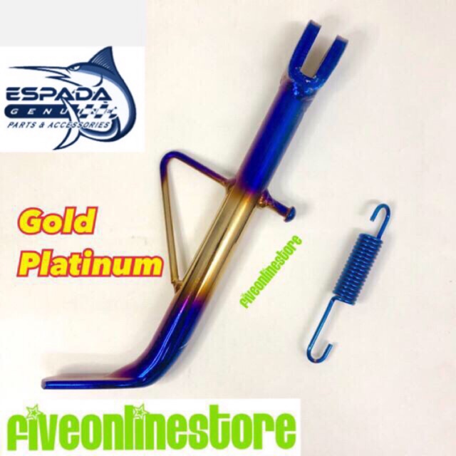 Espada Gold Platinum Universal Side Stand Heat Wave Design Tongkat ...