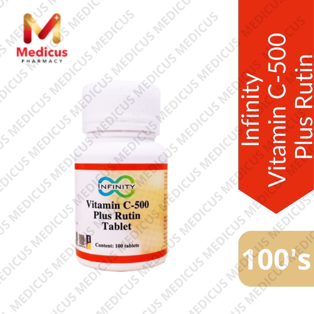 Infinity Vitamin C-500 Plus Rutin 100's FOC FREE GIFT (Exp: 07/2024 ...