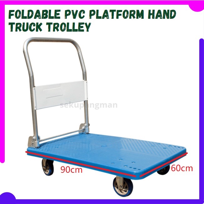 Trolley Portable 300KG Durable Multi-functional Hand Truck Trolley PVC ...