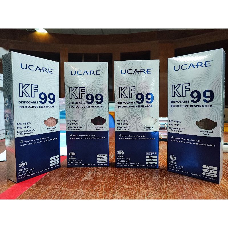 UCARE KF99 Medical Premium Respirator Facemask (10pcs/box) | Shopee ...