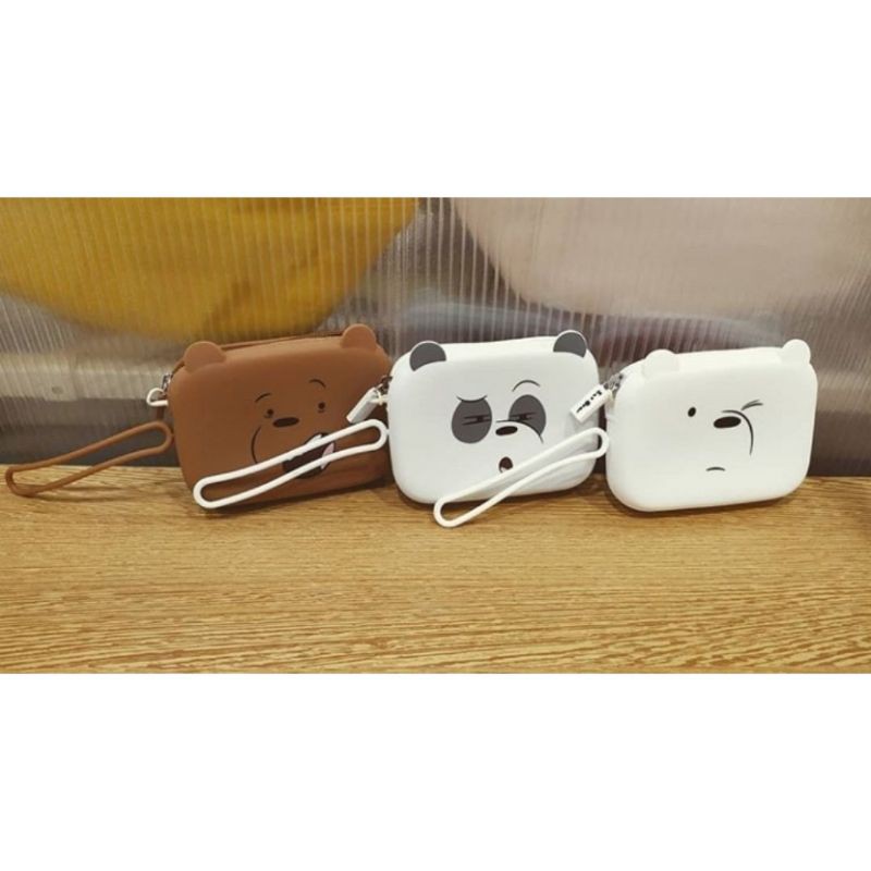 MINISO WE BARE BEARS COIN PURSE SILICONE | Shopee Malaysia