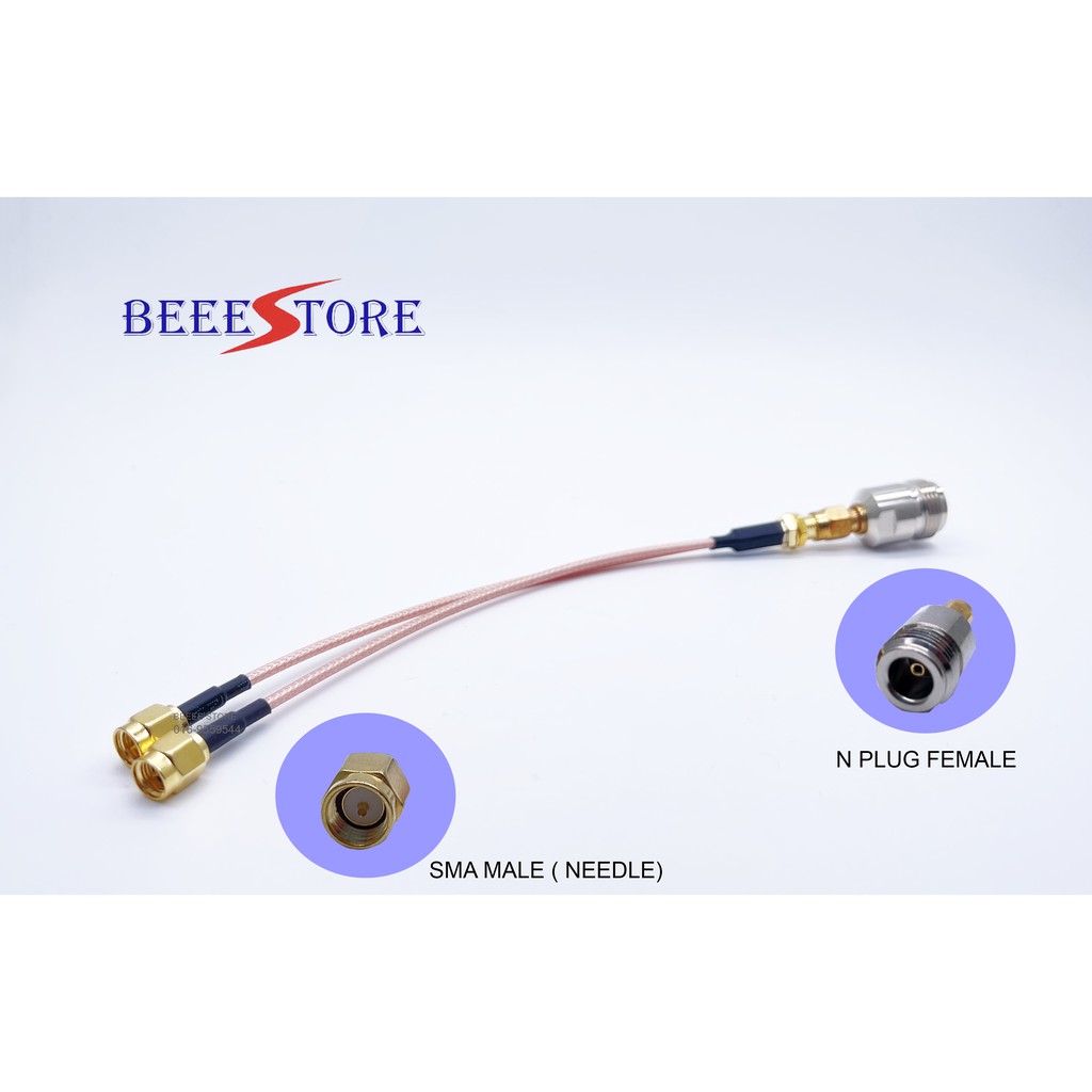 Splitter N Female to 2 SMA Male Connector Combiner RF Coaxial Cable for ...