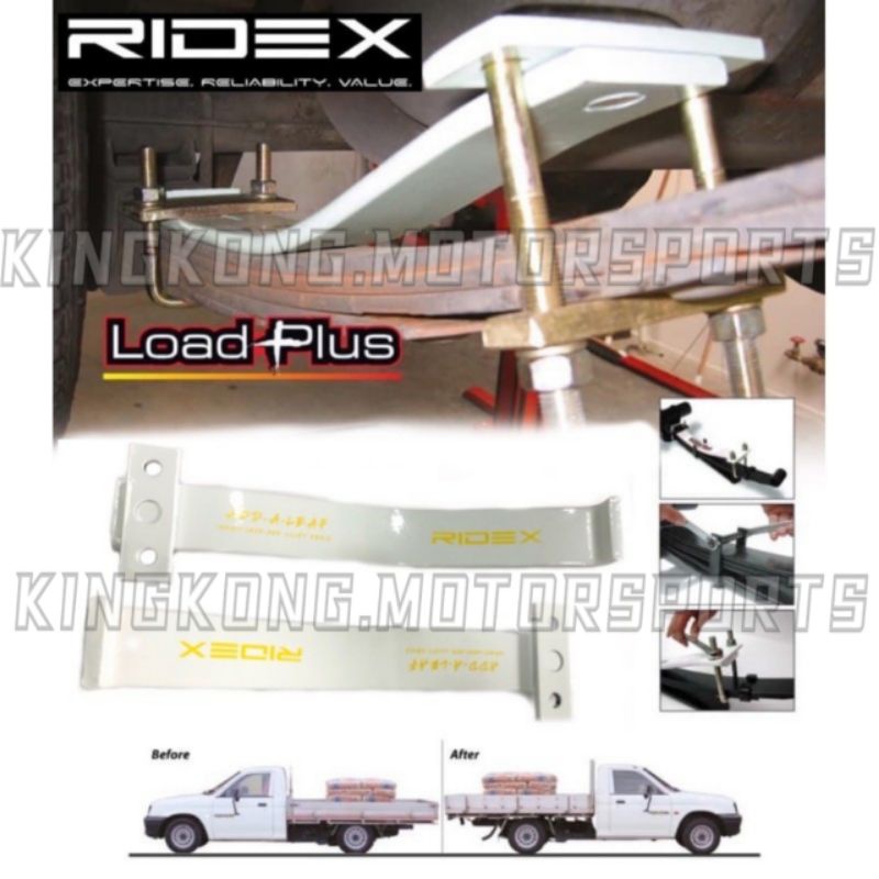RIDEX 4X4 ADD A LEAF LOAD SPRING PLUS HELPER LEAF vigo revo rogue ...