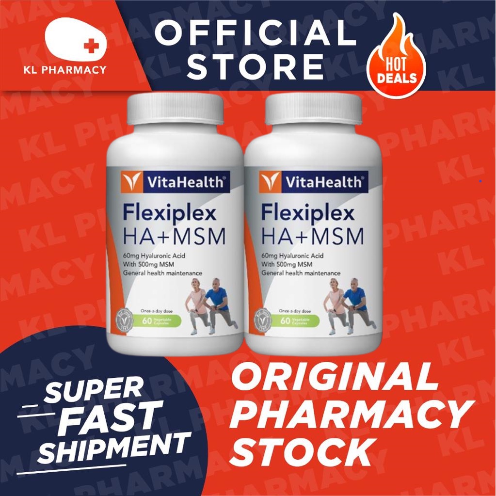 [NEW PACKING!NEW STOCK!] Vitahealth Flexiplex/ VITA FLEXIPLEX (MSM & HA) 60sx2 | Shopee Malaysia