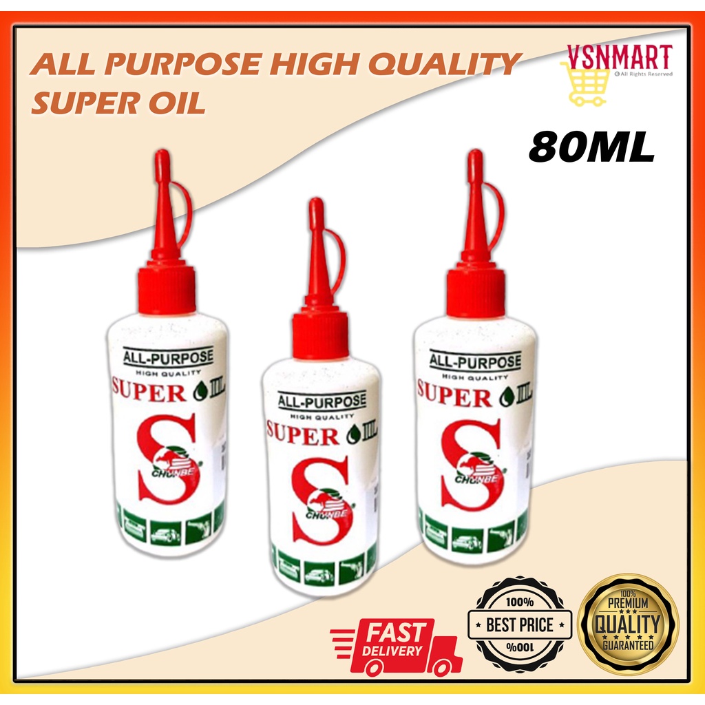 Chunbe All Purpose Super Oil Machine Lubricant / Minyak Mesin 737 80ml / Minyak Singa Mesin ...