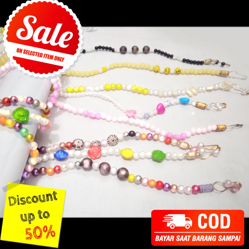 Pearl Mask Strap/Pearl Connector/HIJAB Mask Strap/Mask/Amphibious store ...