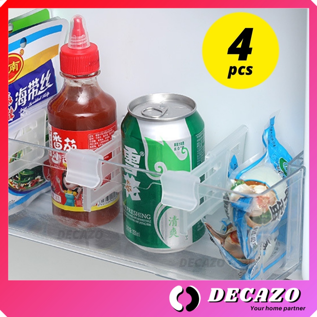 4pcs/set Extendable Fridge Drawer Divider Refrigerator Partition ...