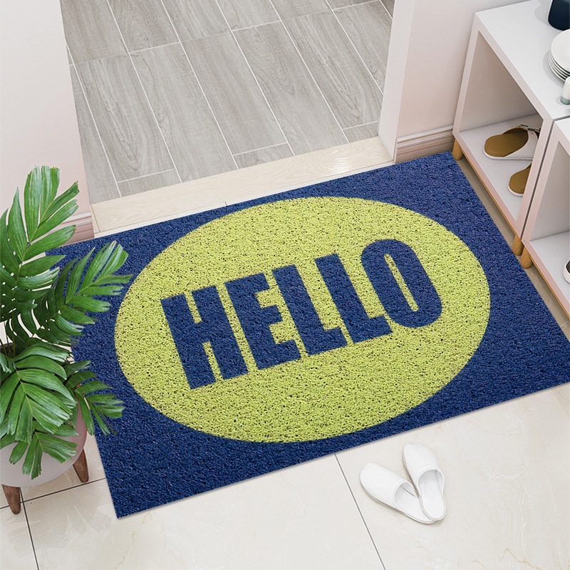 CozyJoy Entrance Door Mat Outdoor PVC Coil Mat Silk Loop Floor Mat Soil ...
