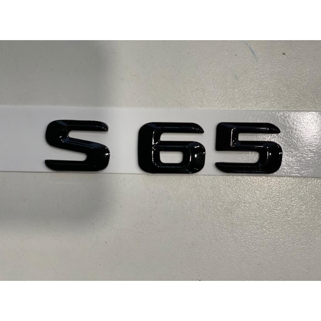 Mercedes Benz S65 Emblem Logo Gloss Black | Mercedes S 65 Emblem ...