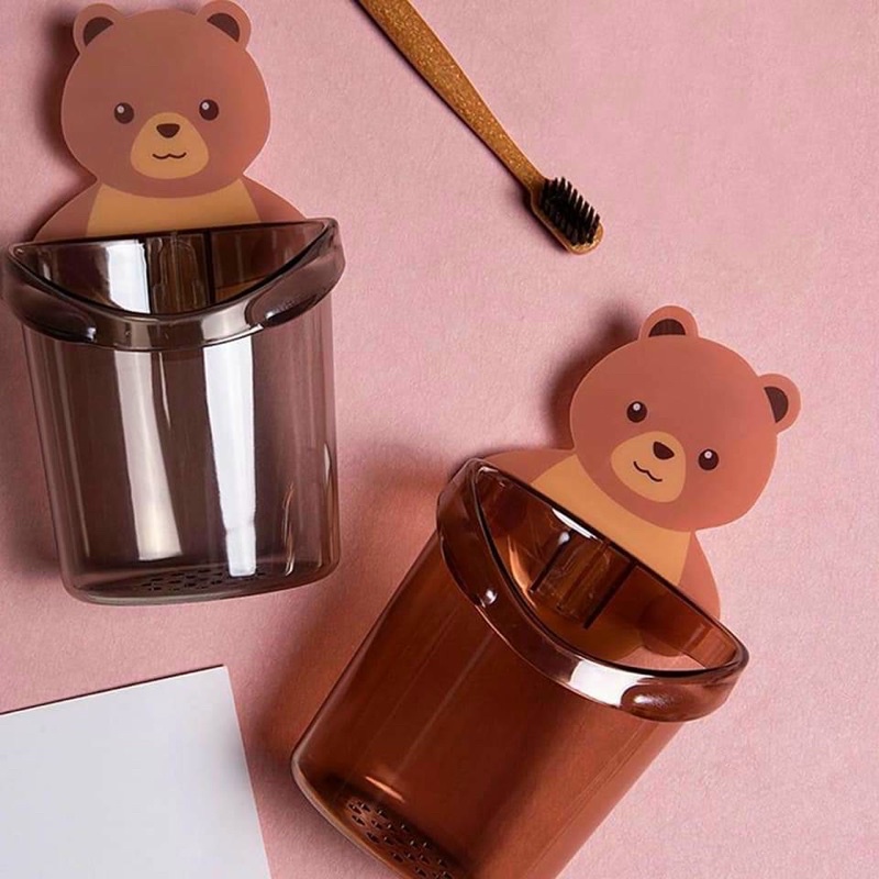 Bear cup, toothpaste cup, toothpaste cup | Shopee Malaysia