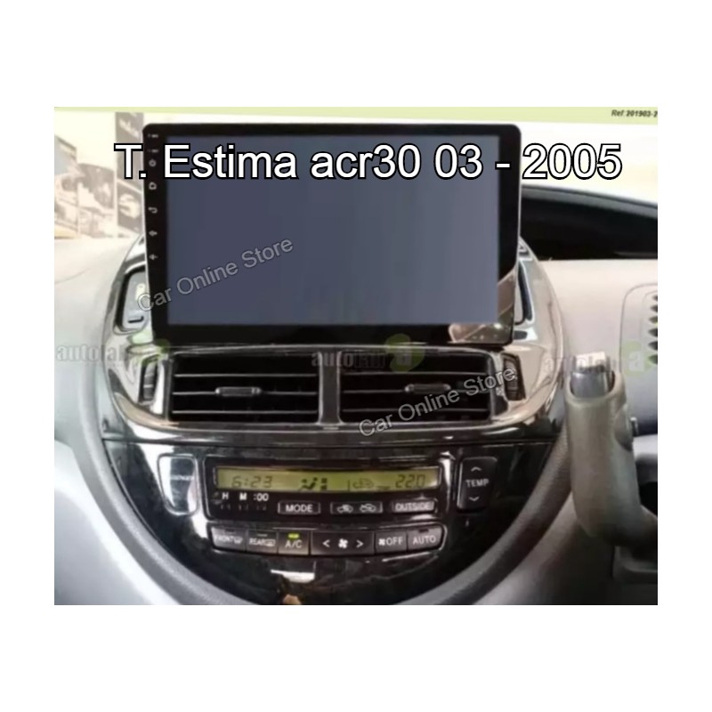 TOYOTA ESTIMA ACR 30 ANDROID 12 MEDIA PLAYER BIG SCREEN WITH CASING ...