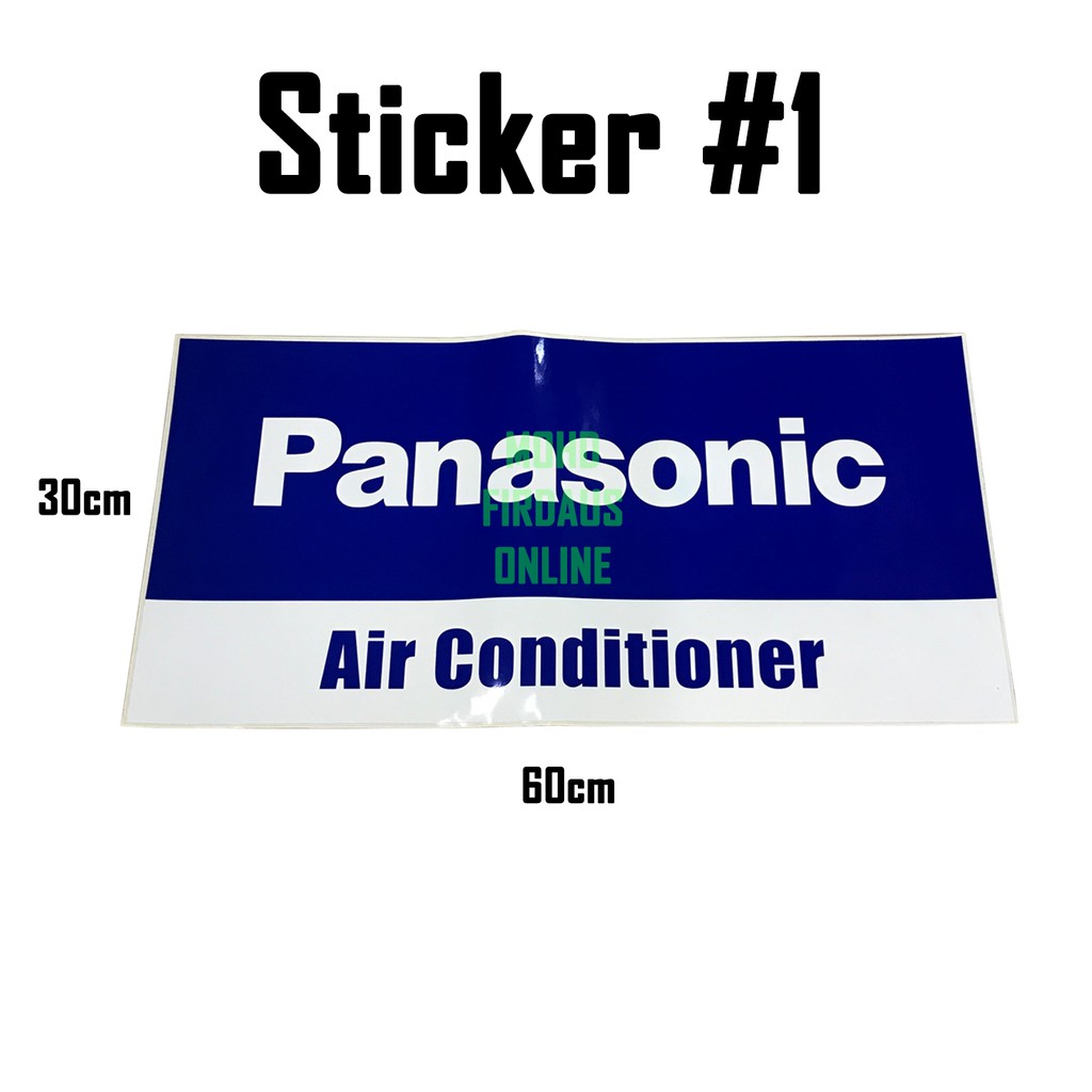 Sticker Aircond Kereta Technician Panasonic Sticker Kedai Aircon ...