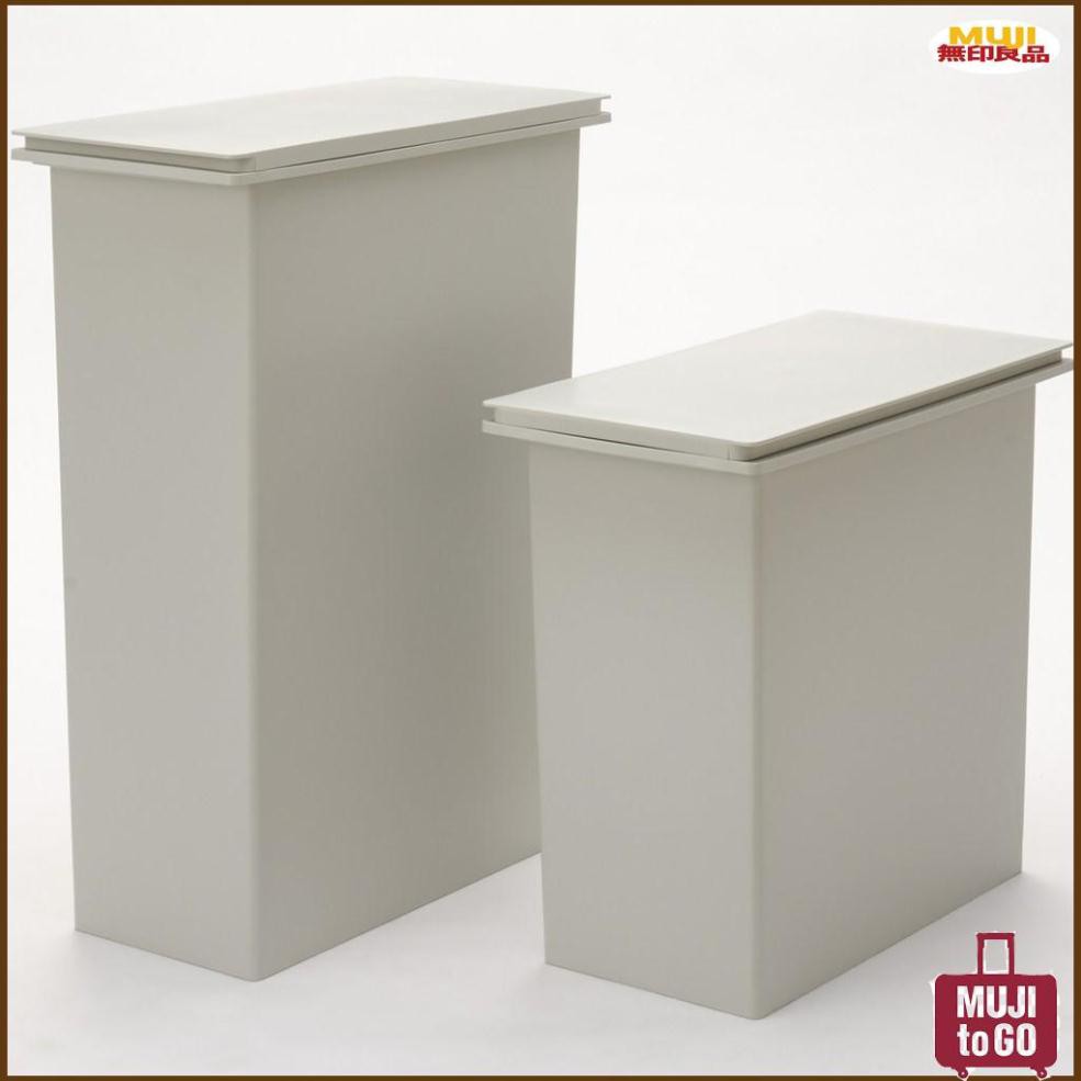 ( muji japan ) PLASTIC TRASH SIZE L WITH TRASH BAG LINES / 19x41x54CM ...