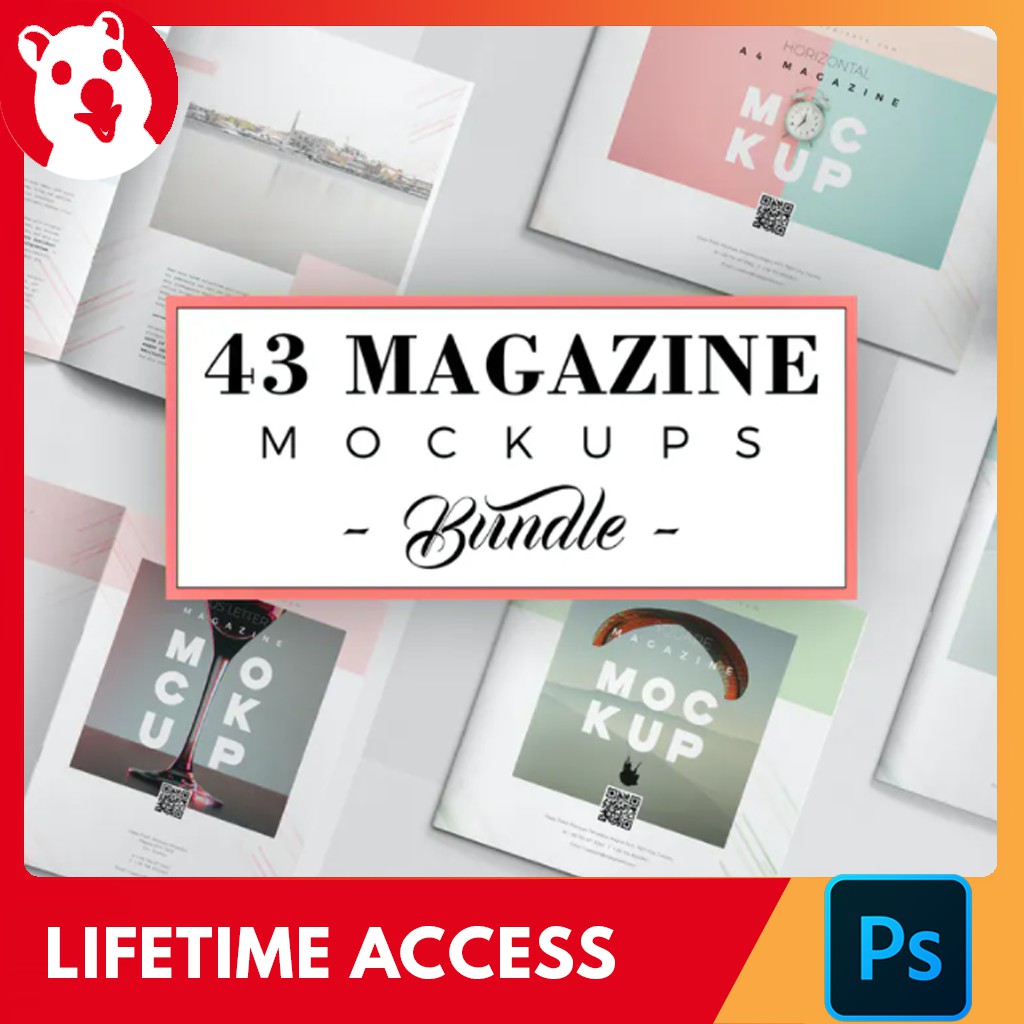 43 Magazine Mockups Bundle - Graphic Templates/Product Mockups | Shopee ...