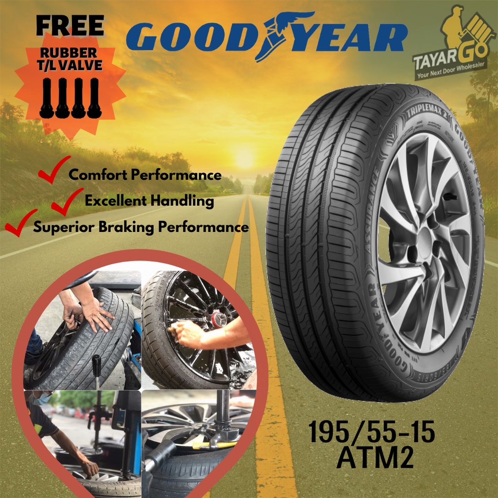 Tayargo Car Tyre Size 195 55 15 Goodyear Tyre Goodyear Maxguard Tayar ...