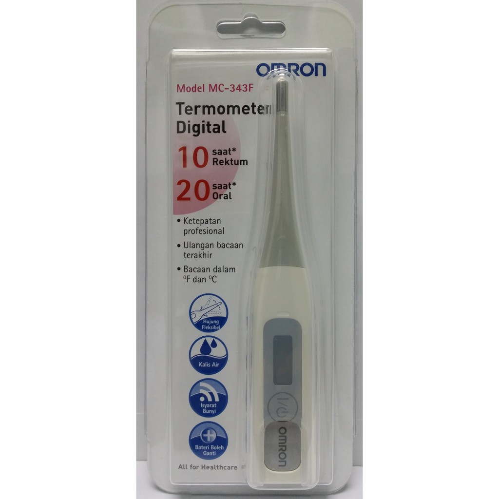 OMRON DIGITAL THERMOMETER MC-343F (PENCIL THERMOMETER) | Shopee Malaysia