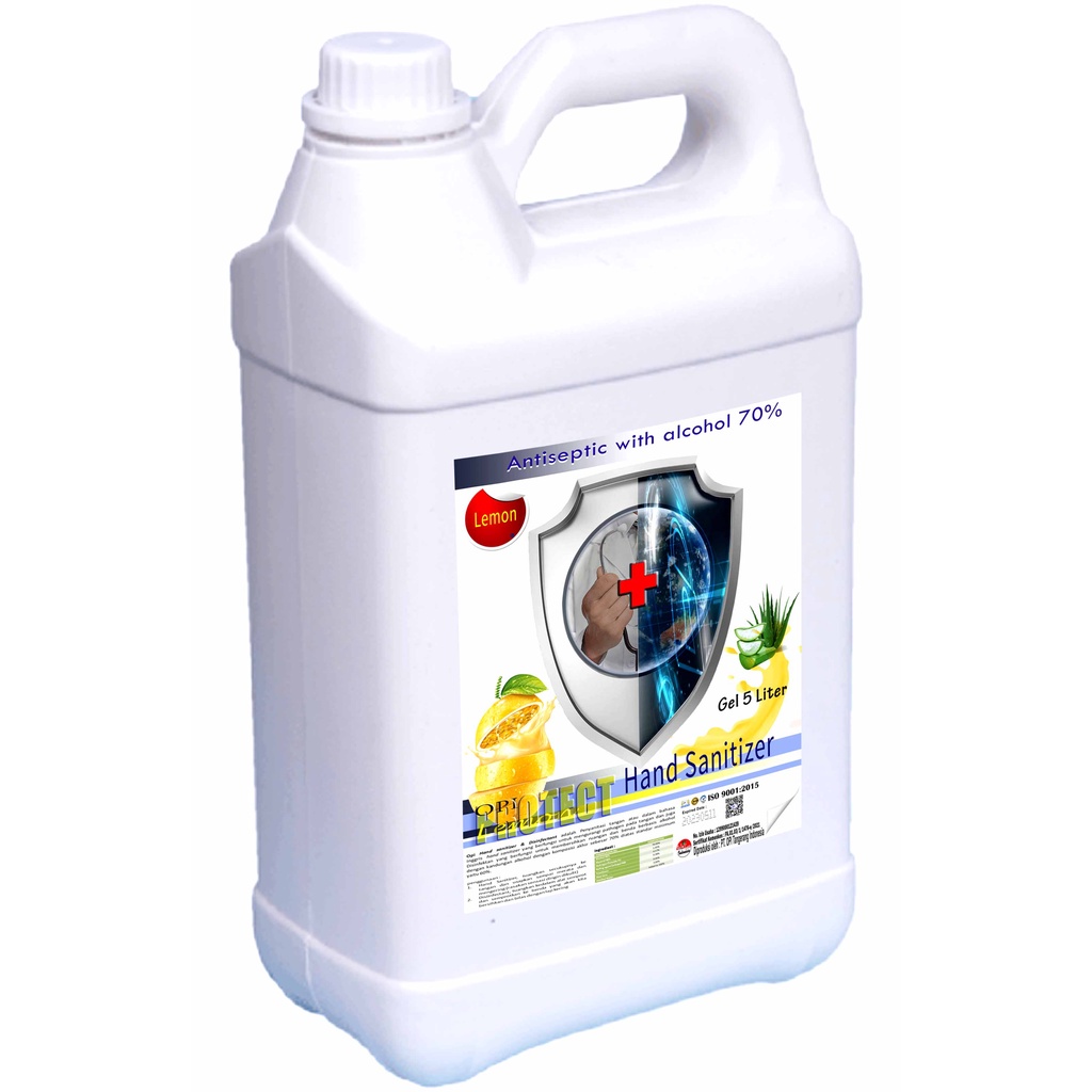 Hand Sanitizer Gel 5 Liter OPI Protect Lemon Ministry Of Health ...