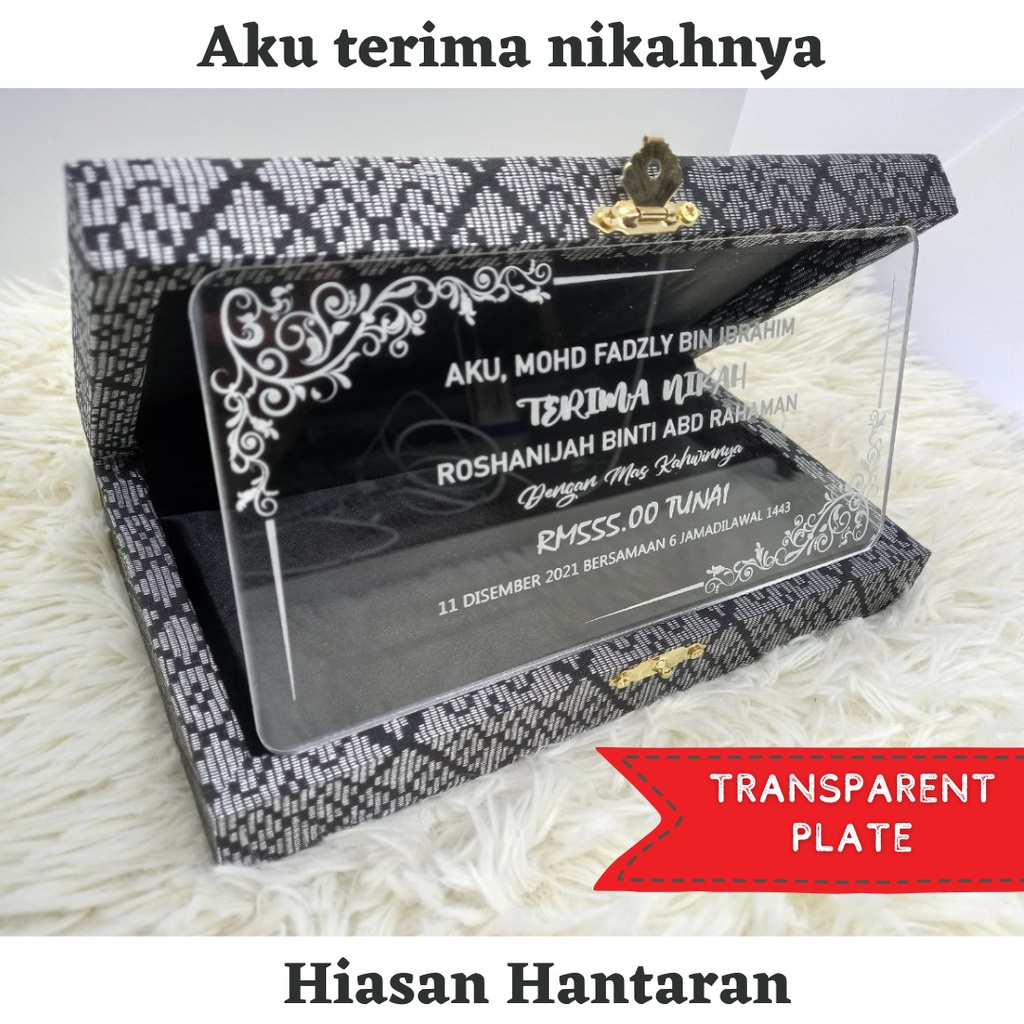 Replika Cek,Mockup Cheque, Hiasan Hantaran Elegant dan cantik untuk ...