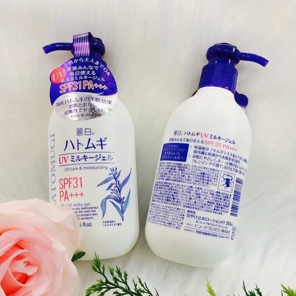 Reihaku Hatomugi Sunscreen Body Lotion SPF31 PA+++ UV Care ...