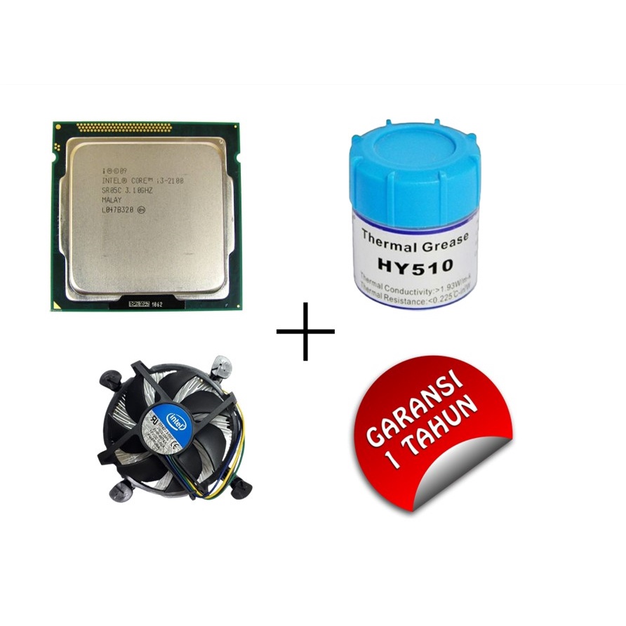 Processor Intel Core I3 2100 Socket 1155 Fan Thermalpaste Shopee Malaysia