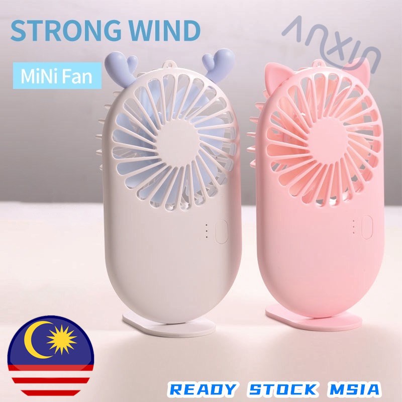 2025 Cute Portable Mini Fan Handheld USB Chargeable Desktop Fans 3 Mode ...