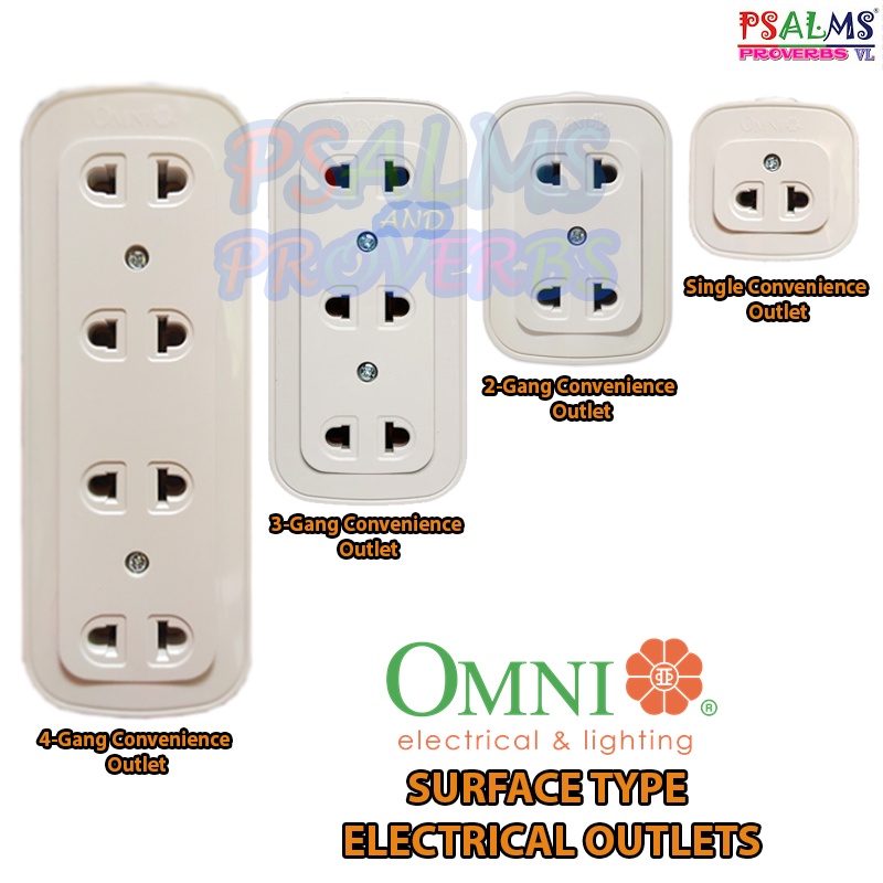 OUTLETS (SURFACE TYPE ELECTRICAL OUTLETS) (omni) | Shopee Malaysia