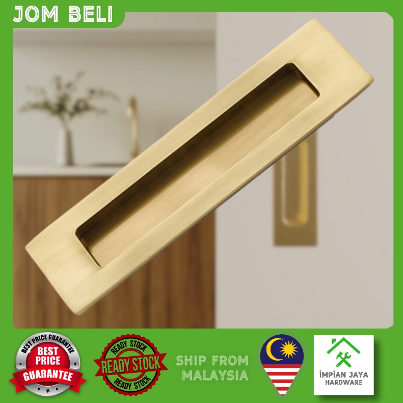 🌱IMP🌱Gaya Modern Pemegang Pintu Cabinet Laci Emas Door Handle Drawer ...