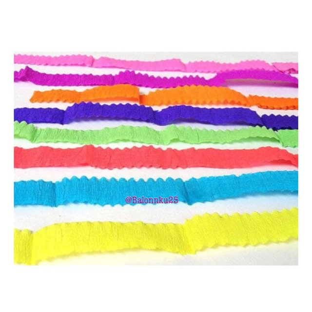 Crepe paper / Crepe paper decorations / Birthday decorations | Shopee ...
