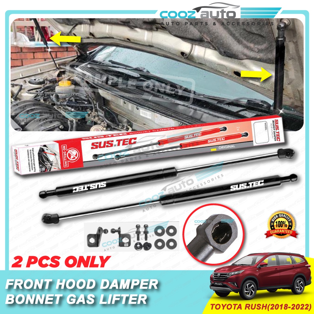 Toyota Rush 2018 - 2022 Sustec Car Front Hood Damper Bonnet Gas Lifter ...