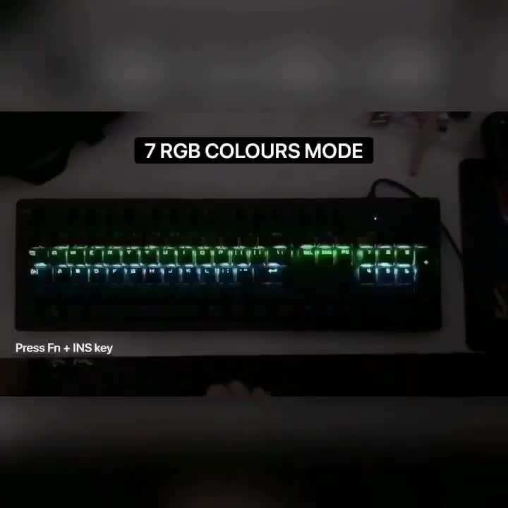 LEAVEN K880 Mechanical Keyboard RGB Wired Gaming keyboard mechanical ...