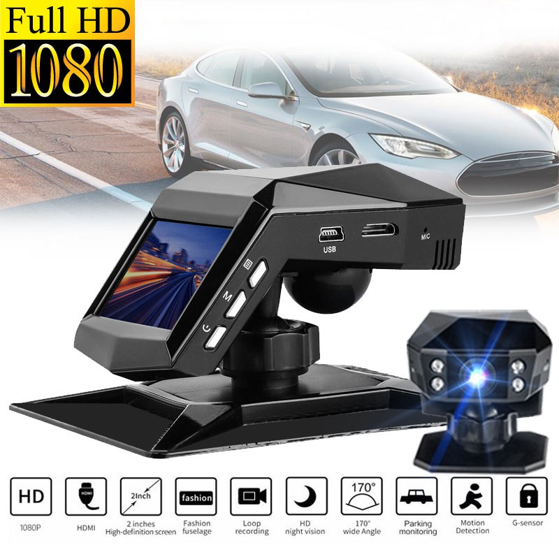 Dash Cam Car DVR Video Recorder HD Dual Lens deg Front Dashboard Rear ...