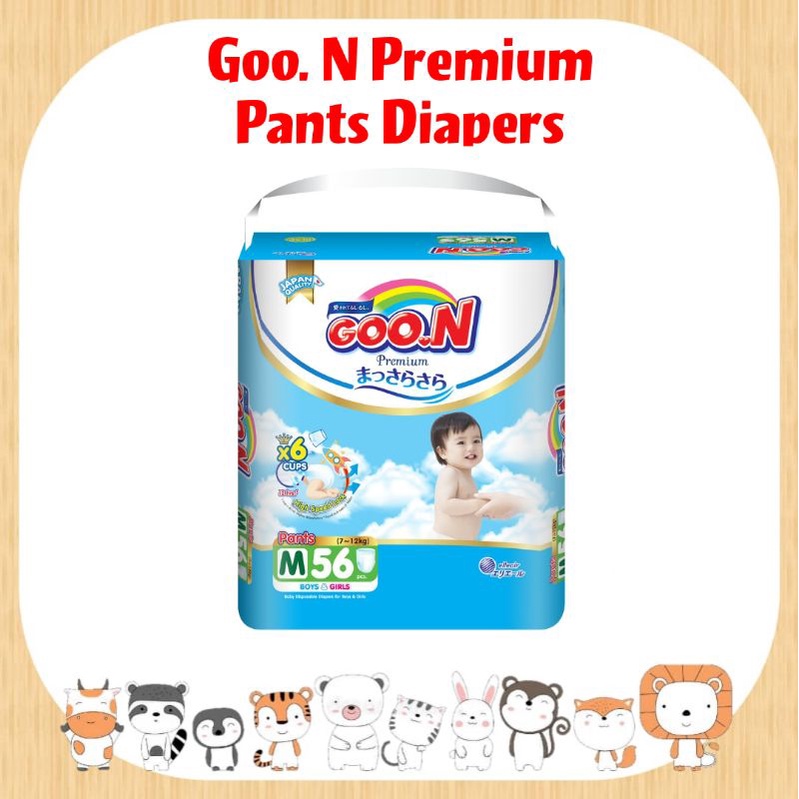 GooN Premium Pants Diapers M56's | Shopee Malaysia