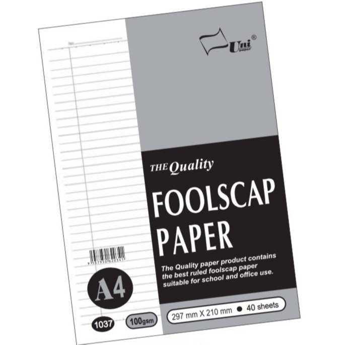 QUALITY A4 FOOLSCAP PAPER - 70gsm/80gsm/100gsm - NARROW LINES/BROAD ...
