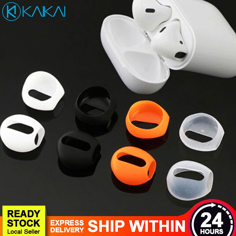 🔥PROMO🔥 1 Pair Silicone Ultra Thin Colorfull Eartips Anti-Slippery ...