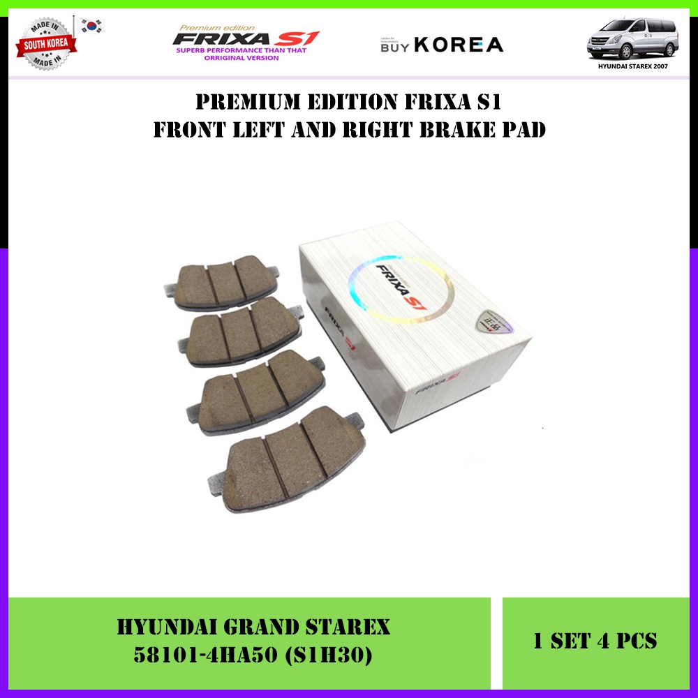 Hyundai Grand Starex Front Premium Edition Frixa S1 Brake Pad (S1H30 ...