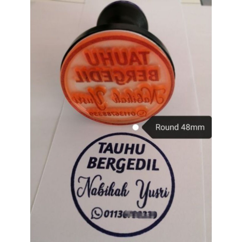 Rubber stamp Round - cop bulat / cop company(WITH OUT INK) Sabah /Sarawak Cod | Shopee Malaysia