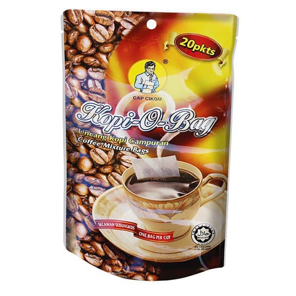 [KOPI power] CAP CIKGU Kopi-O-Bag Campuran Coffee Mixture Bags (20 sachets x 1 pack) | Shopee ...